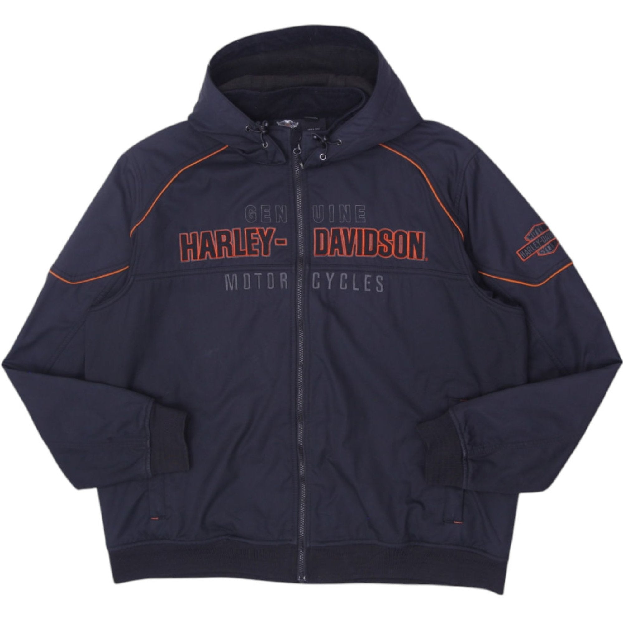 Shop Mens Harley-Davidson Idyll Soft Shell Zip Up Hooded Jacket ...