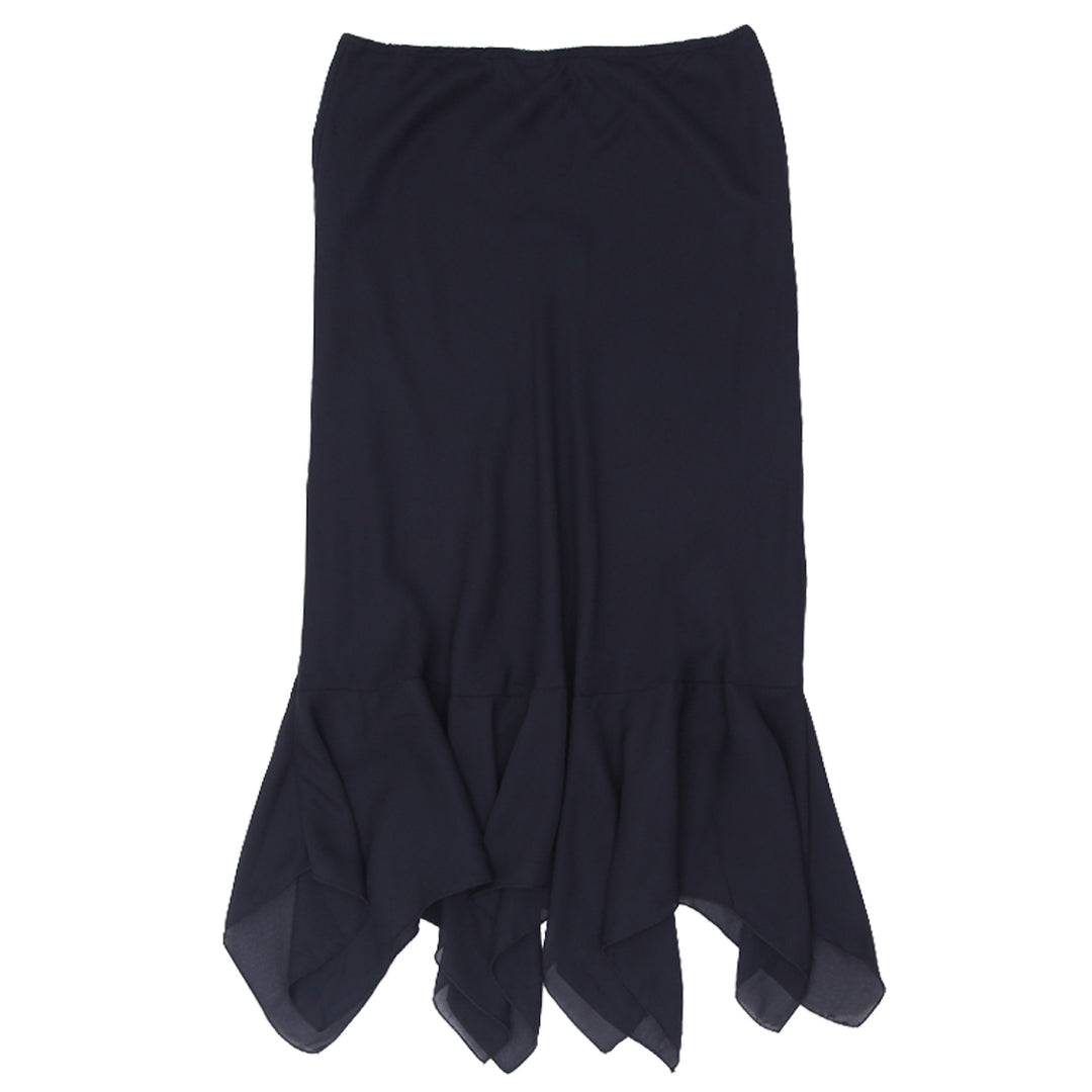 Y2K Suzy Sheir Black Mesh Ruffle Hem Skirt – Fashion Rerun Vintage