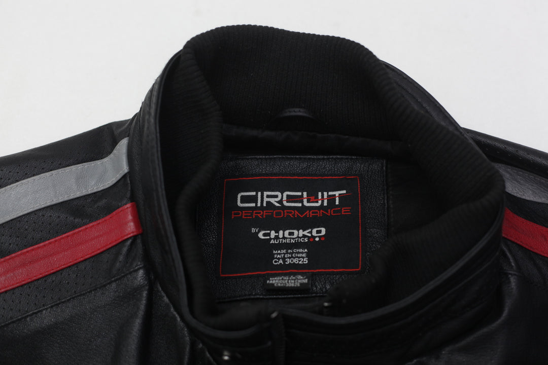 Vintage Circuit Performance By Choko Authentics Leather Jacket