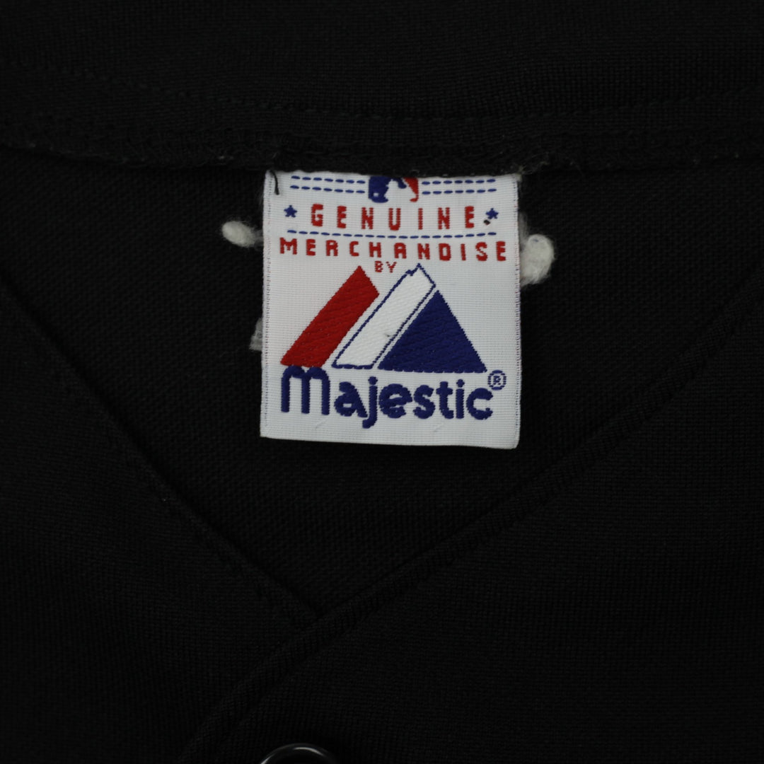 Shop Vintage Black Majestic Toronto Blue Jays Baseball Jersey | Fashion ...