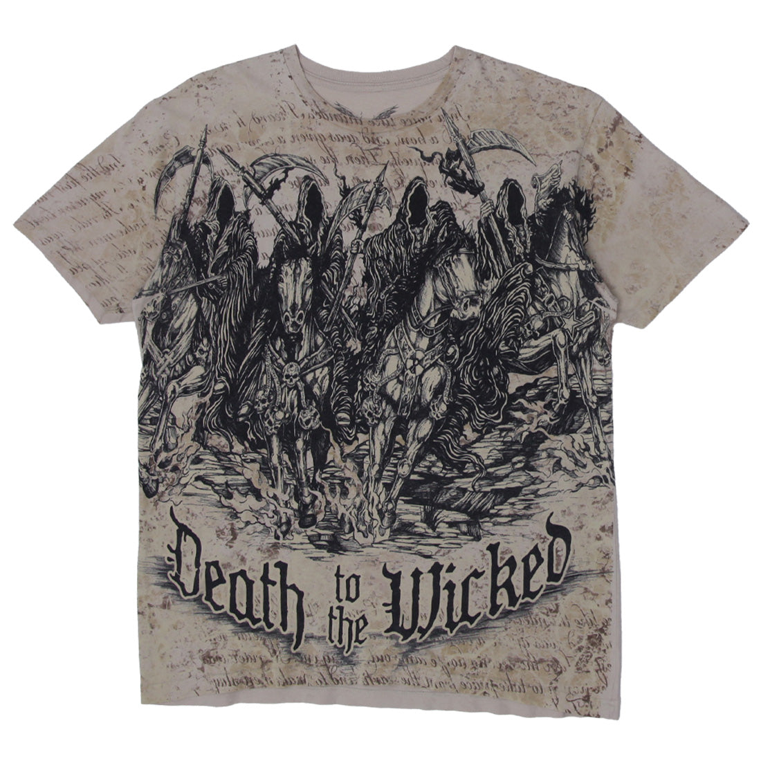 Mens Y2K Apprime Death To The Wicked AOP T-Shirt