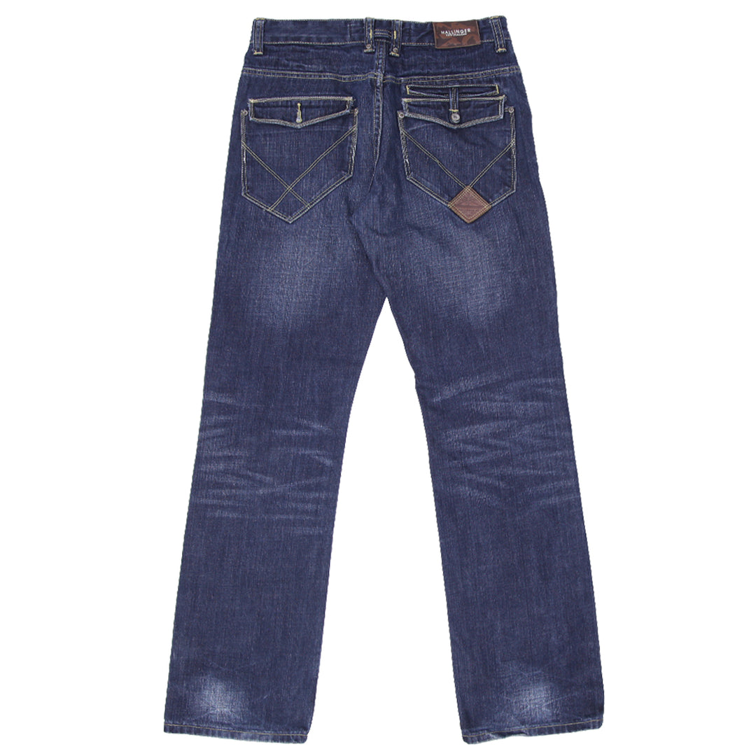 Mens Hallinger Button Fly Washed Straight Leg Jeans – Fashion Rerun Vintage