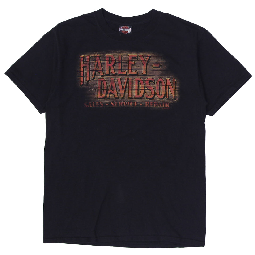 Mens Harley Davidson Sales. Service.Repair Black T-Shirt