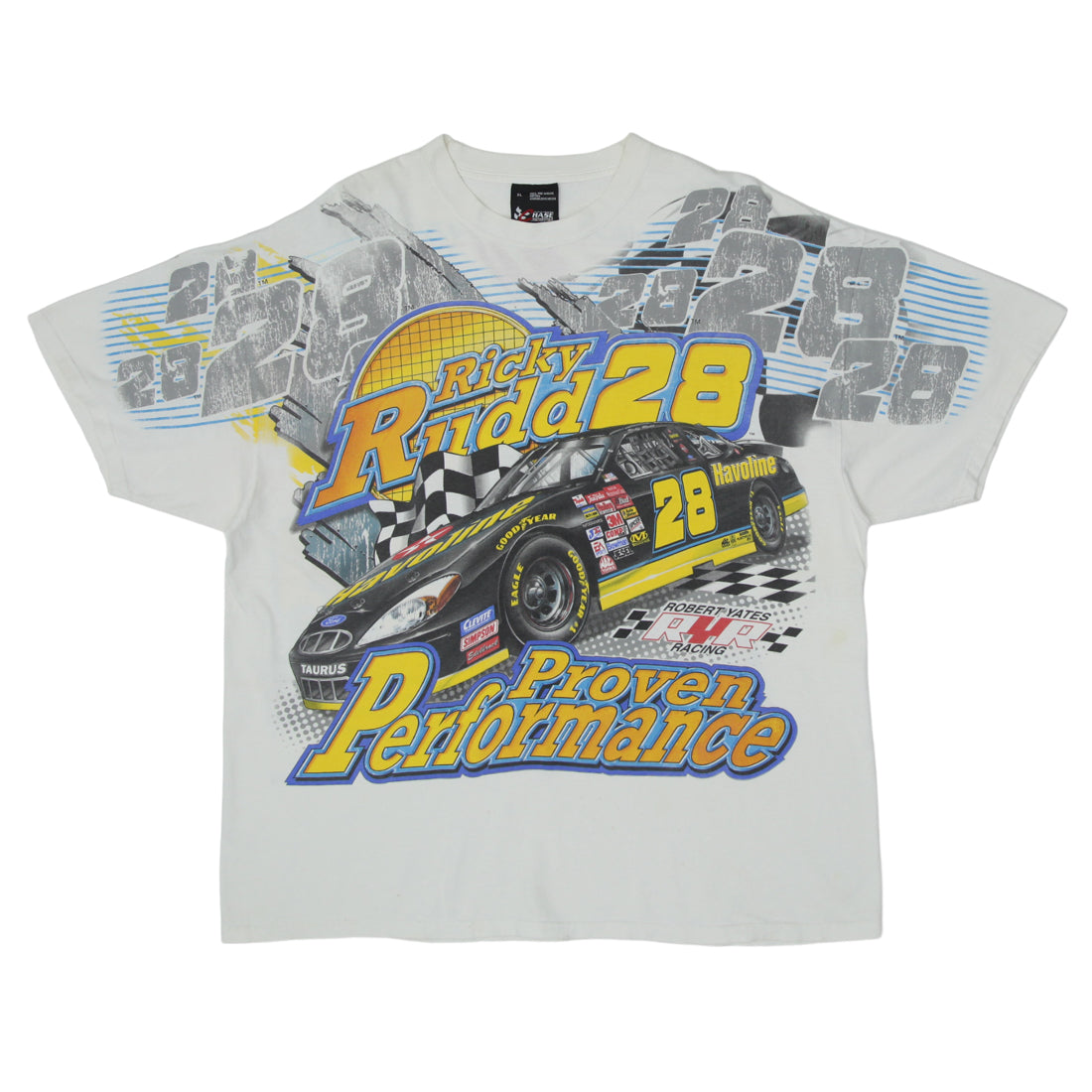 Shop Vintage Ricky Rudd 28 AOP Nascar RYR Racing T-Shirt Chase ...