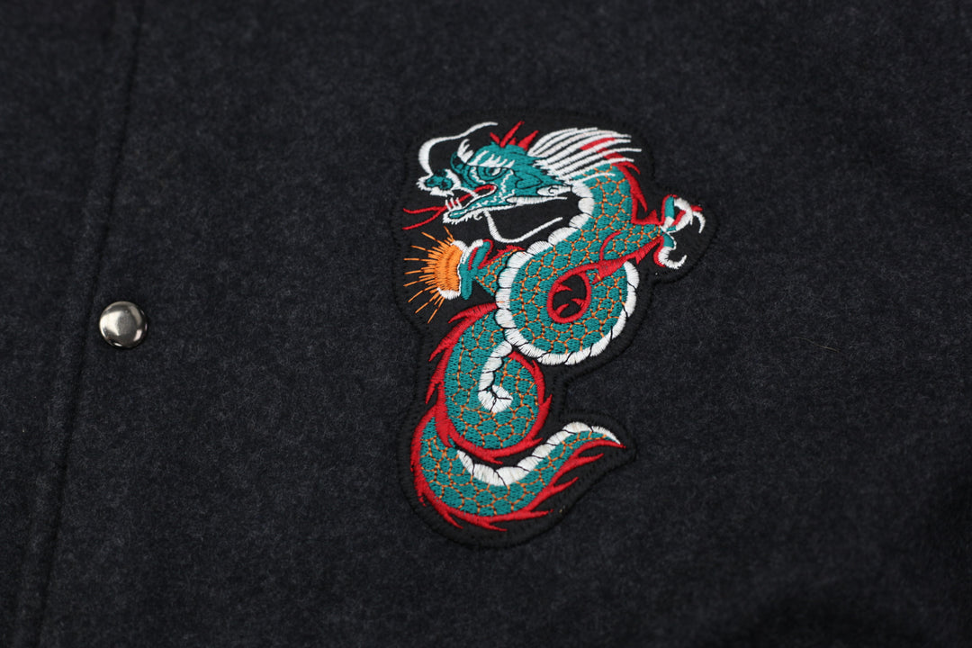 Shop Vintage Korea Dragon Varsity Jacket | Fashion Rerun