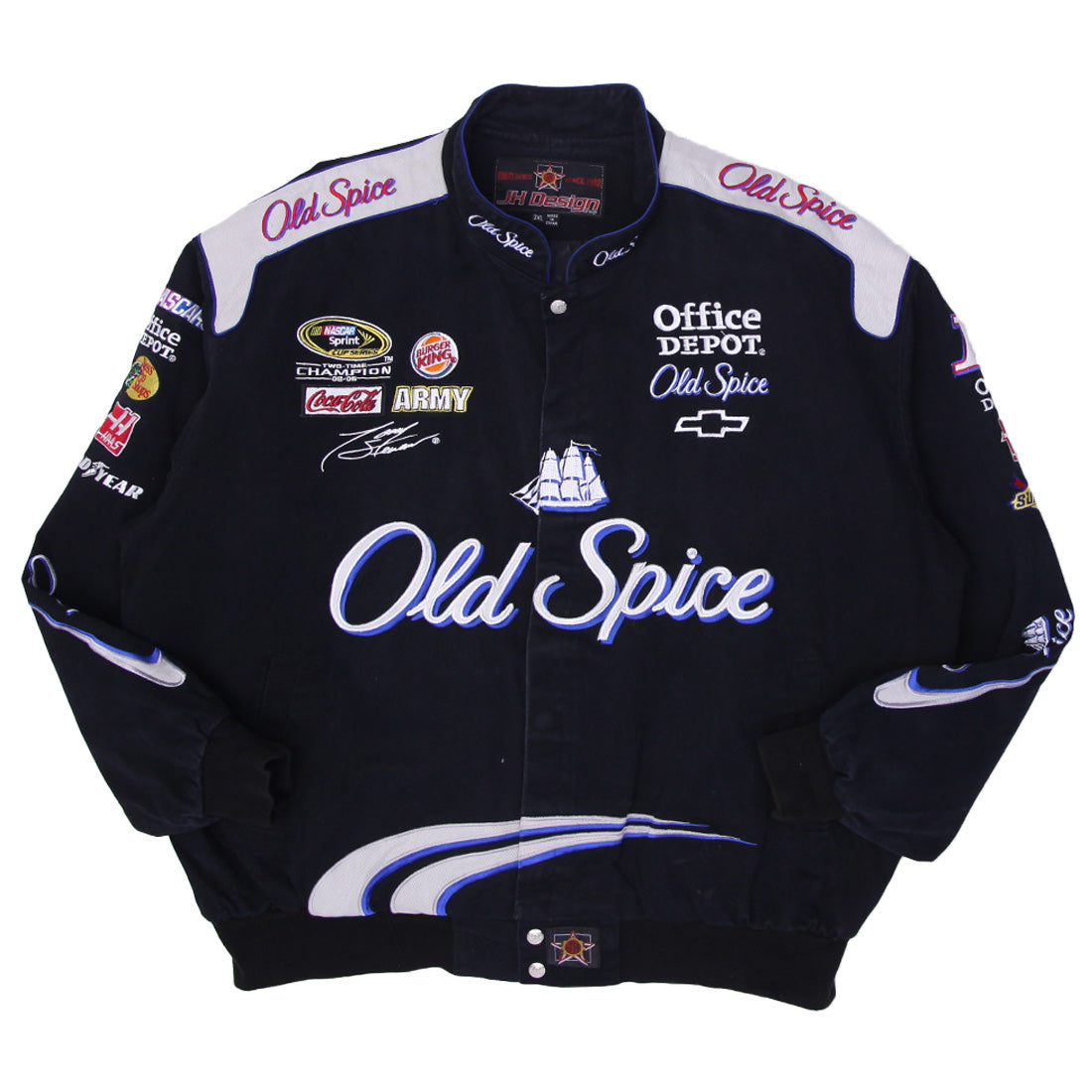 Vintage NASCAR JH Design Tony Stewart #14 Old Spice Racing Jacket